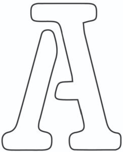 Free Printable Letter Stencils: Letter A Stencil