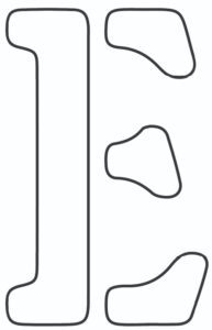 Free Printable Letter Stencils: Letter E Stencil