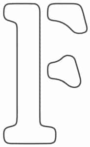 Free Printable Letter Stencils: Letter F Stencil