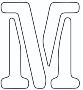 Free Printable Letter Stencils: Letter M Stencil