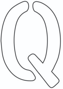 Free Printable Letter Stencils: Letter Q Stencil
