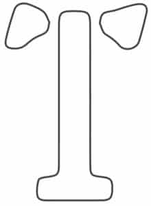 Free Printable Letter Stencils: Letter T Stencil