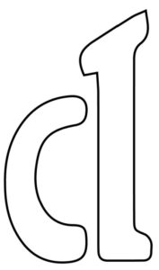 Free Printable Alphabet Stencils: Lowercase D