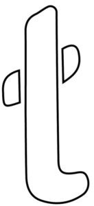 Free Printable Alphabet Stencils: Lowercase T