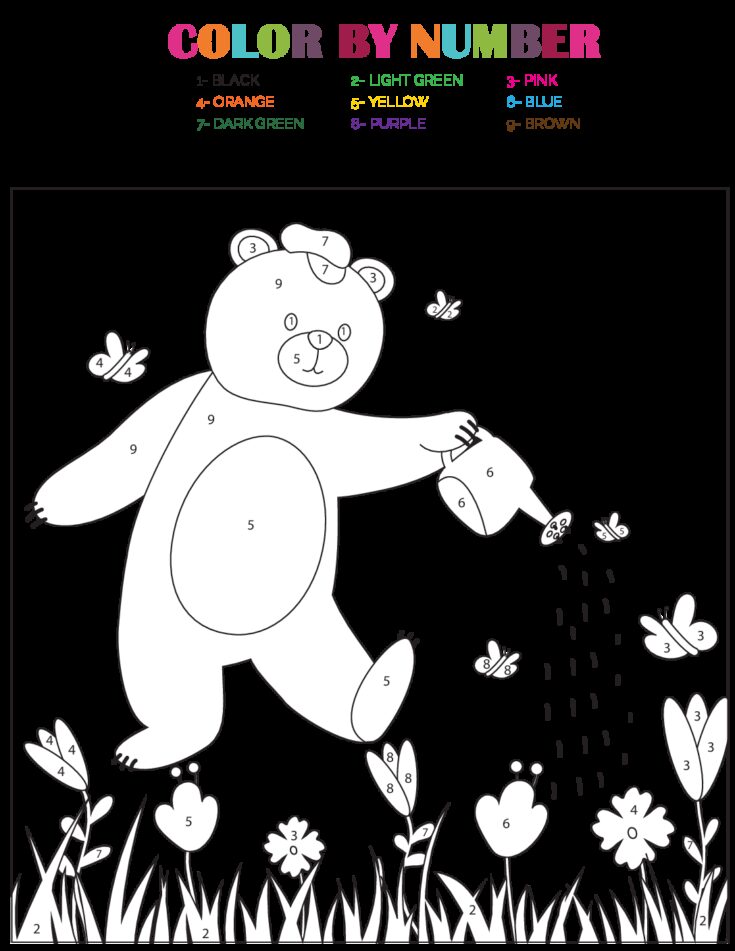 3 Free Spring Color by Number Printables