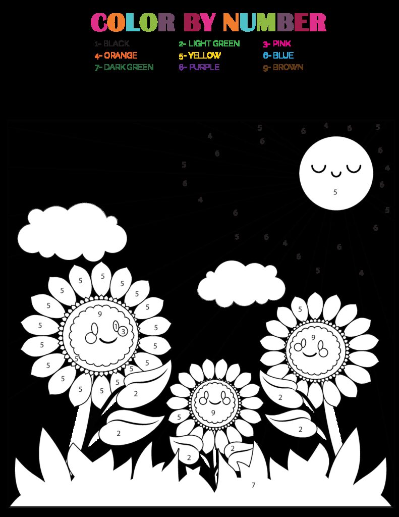 3 Free Spring Color by Number Printables