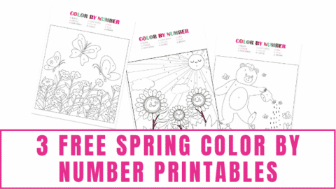 3 Free Spring Color by Number Printables