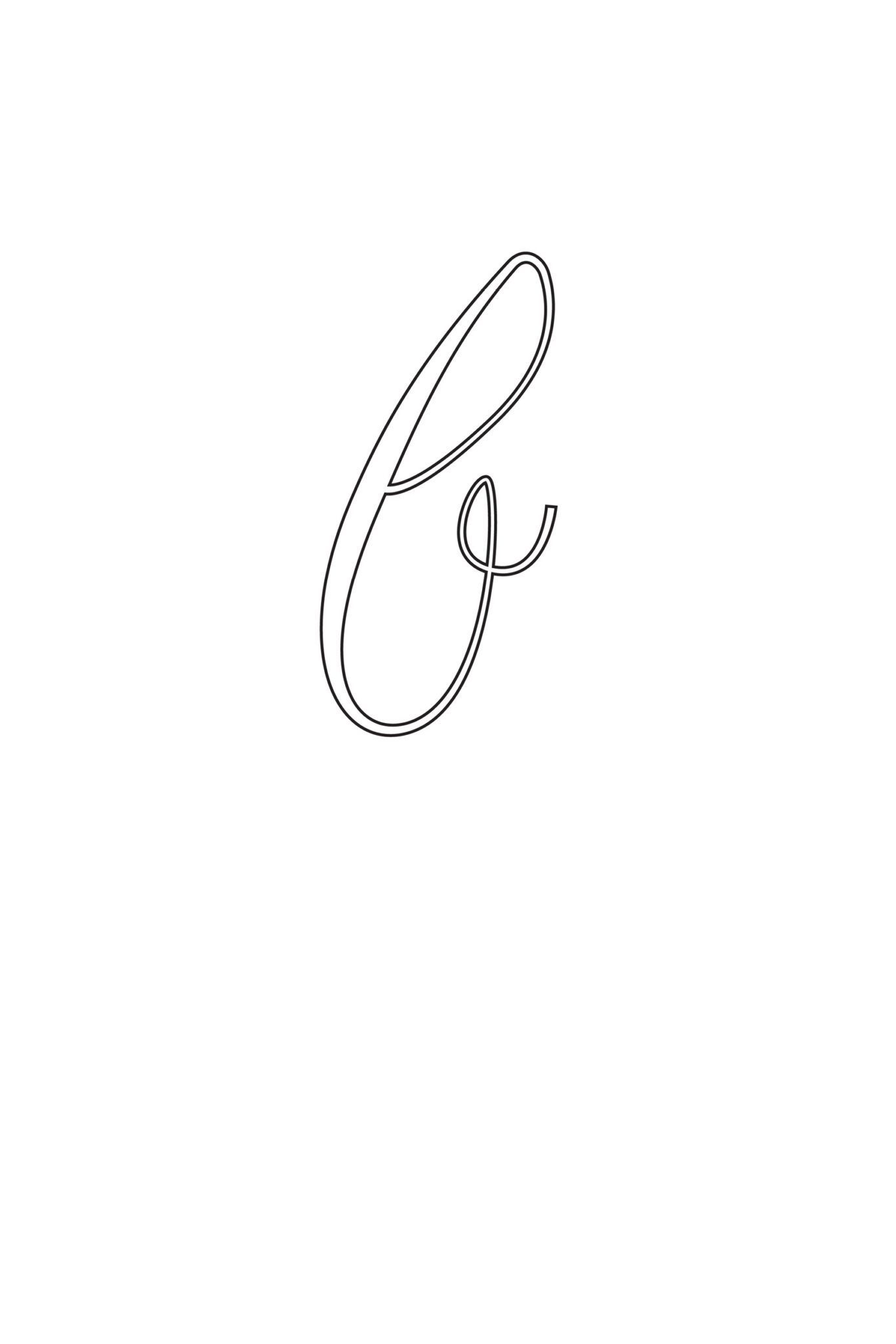 Free Calligraphy Letters Printable: Lowercase Alphabet