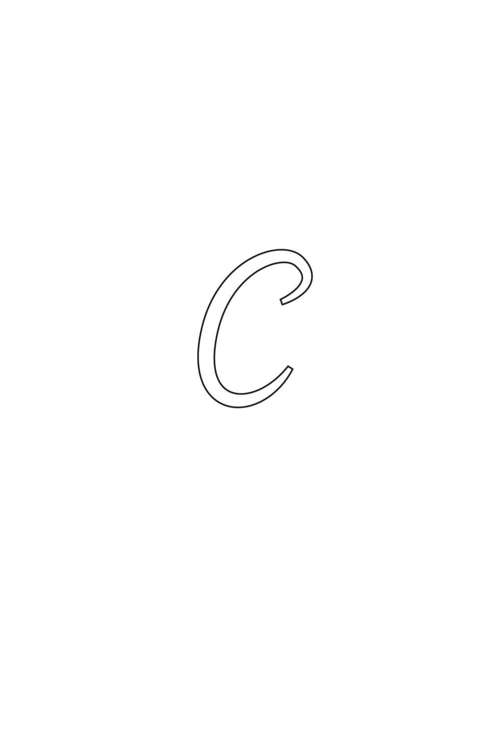 Free Calligraphy Letters Printable: Lowercase Alphabet