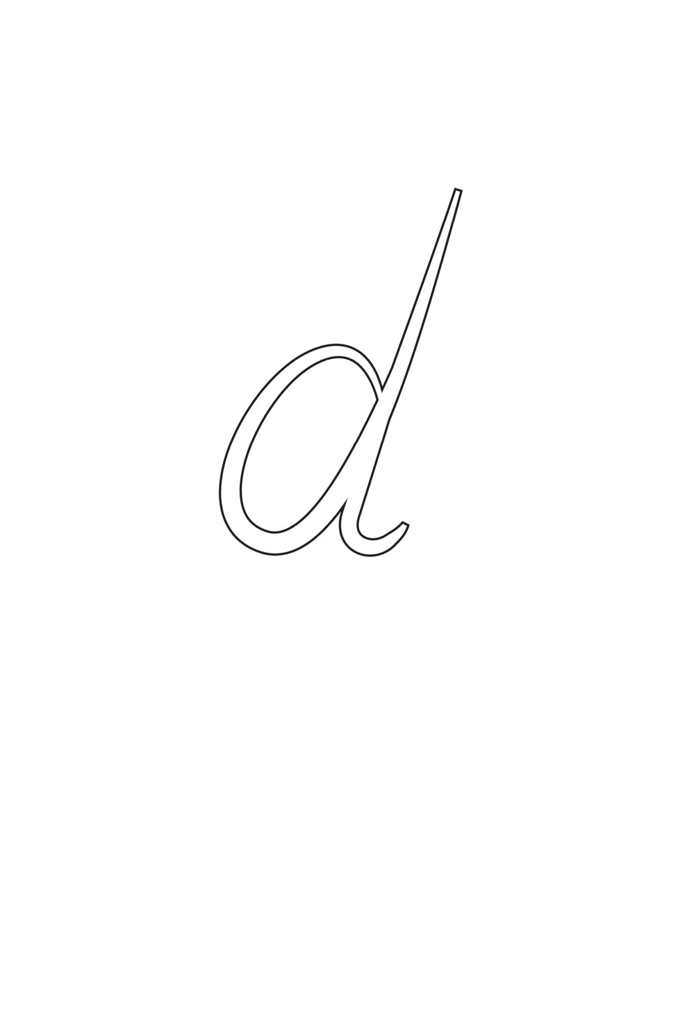 Free Calligraphy Letters Printable: Lowercase Alphabet