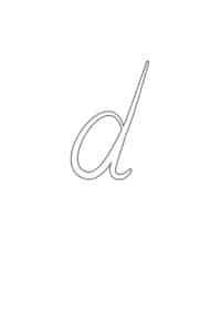 Free Calligraphy Letters Printable: Lowercase Alphabet