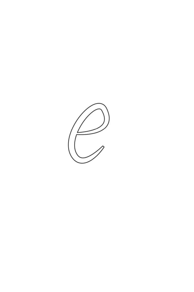 Free Calligraphy Letters Printable: Lowercase Alphabet