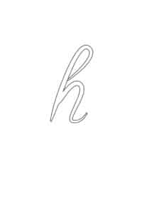 Free Calligraphy Letters Printable: Lowercase Alphabet