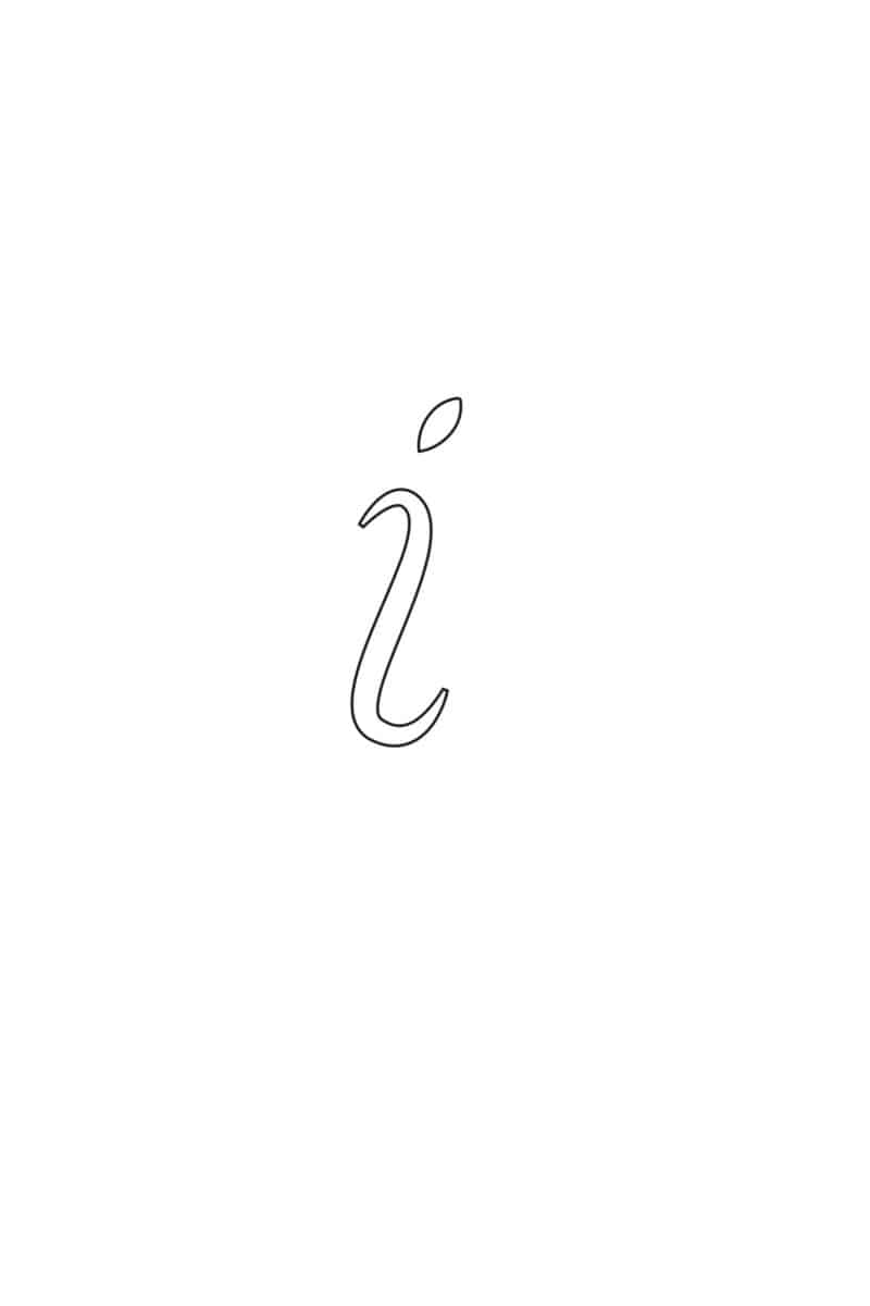 Free Calligraphy Letters Printable: Lowercase Alphabet