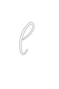 Free Calligraphy Letters Printable: Lowercase Alphabet