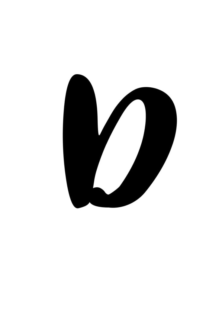 Free Printable Modern Calligraphy Alphabet - Freebie Finding Mom