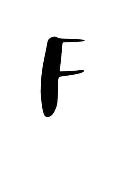 Free Calligraphy Letters Printable: Modern Capital Alphabet