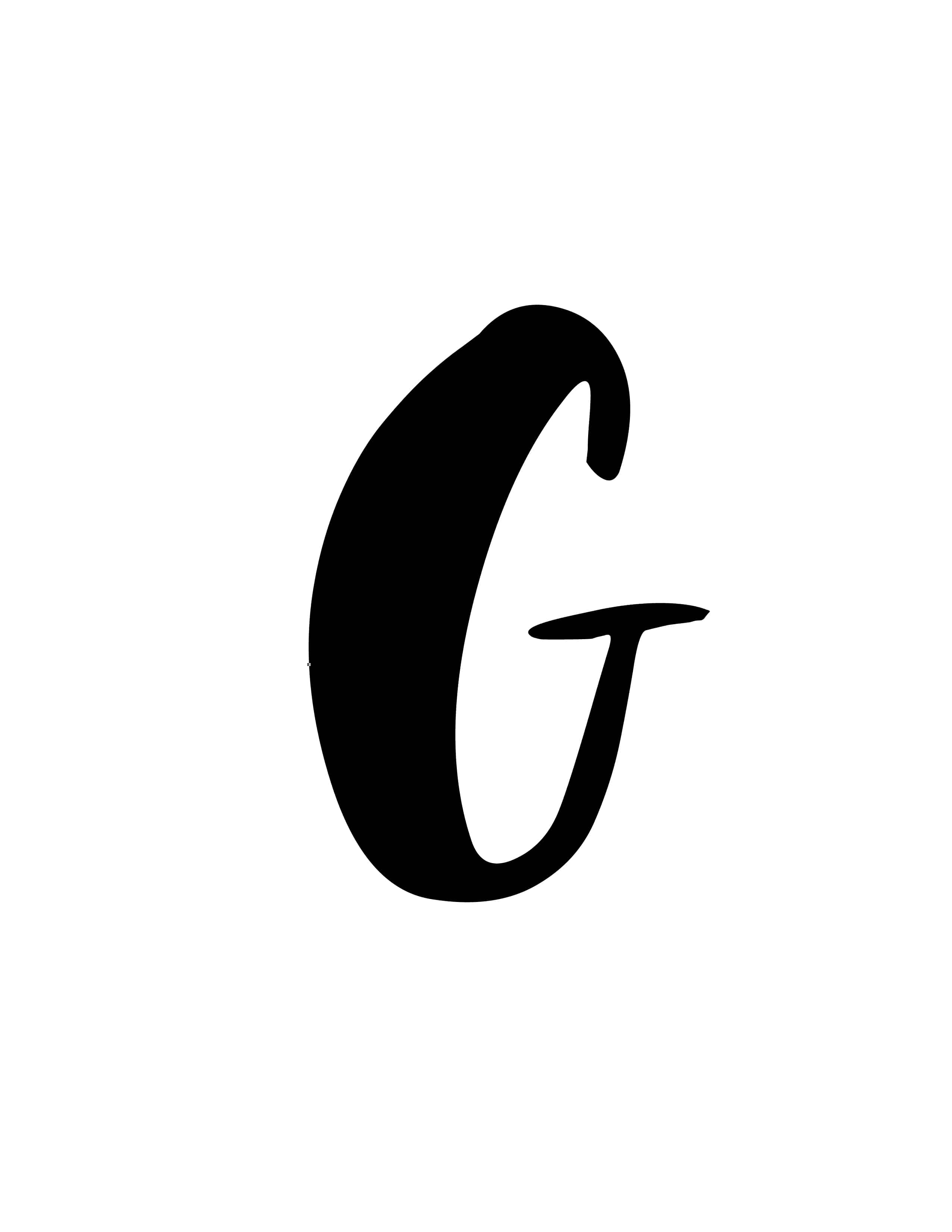 Calligraphy Capital G