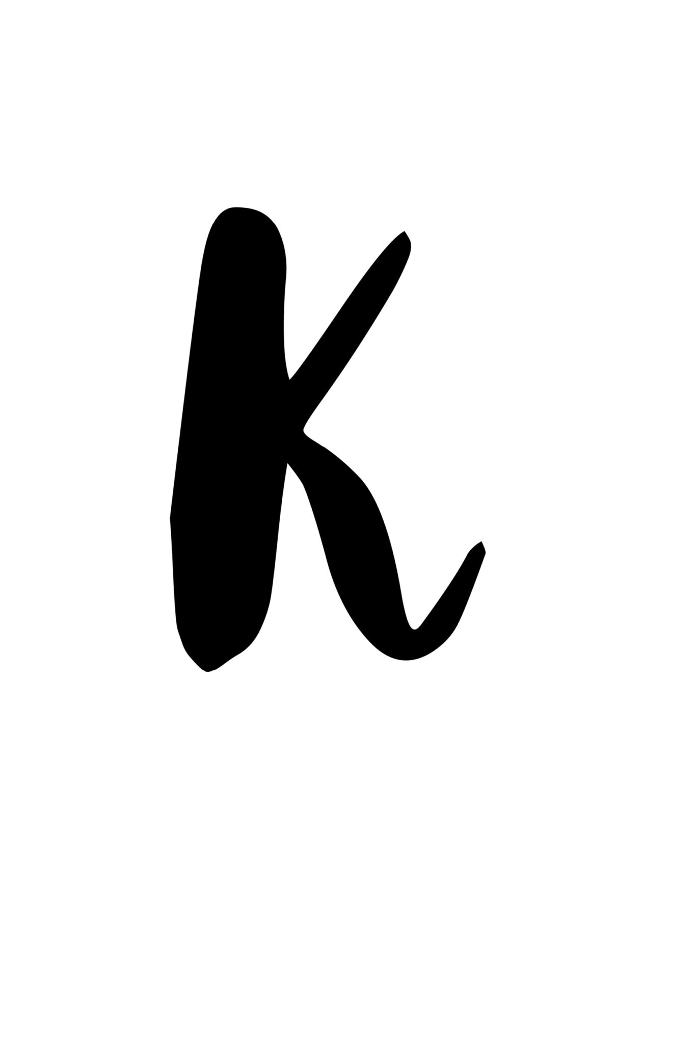 Free Calligraphy Letters Printable: Modern Capital Alphabet