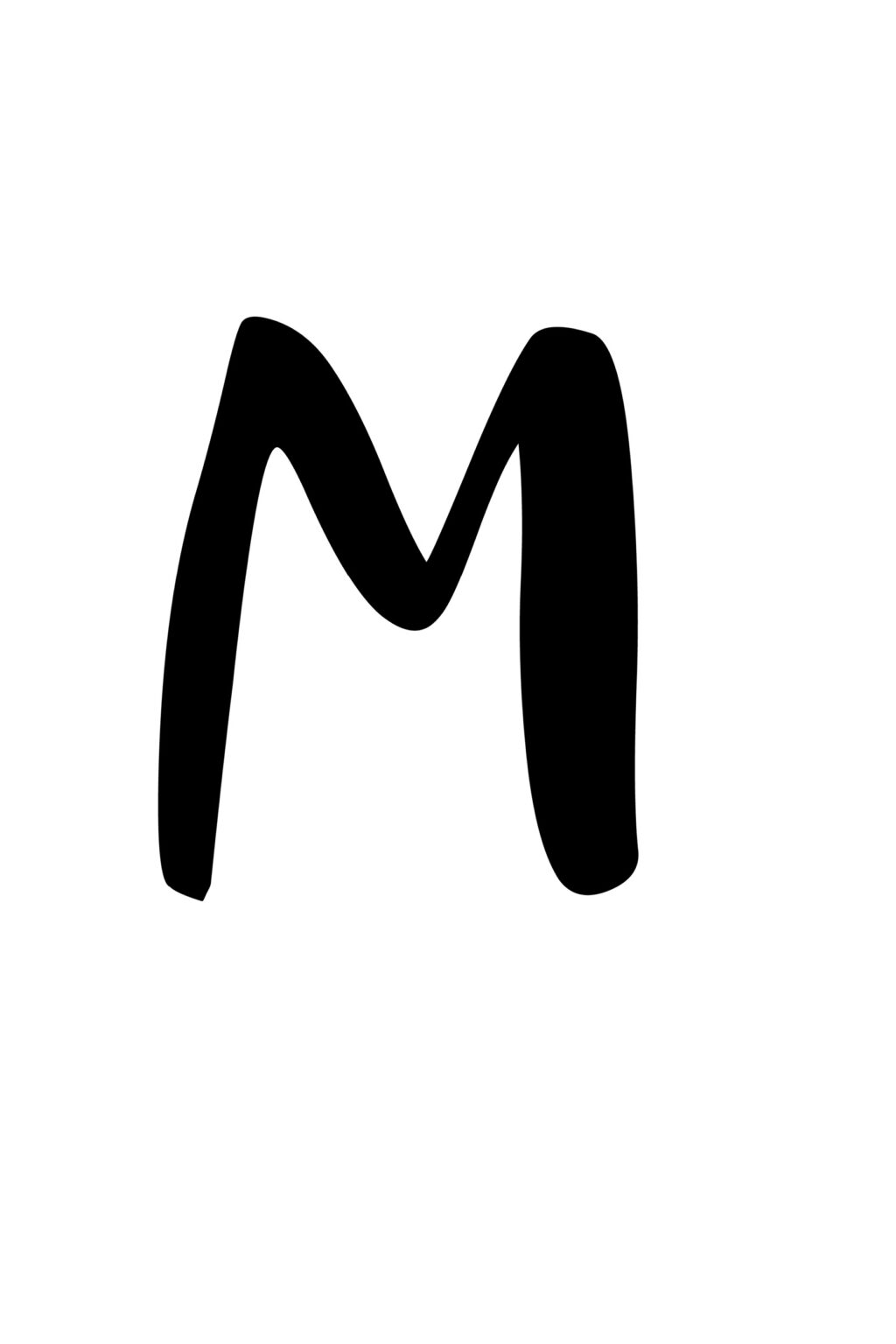 Free Calligraphy Letters Printable: Modern Capital Alphabet