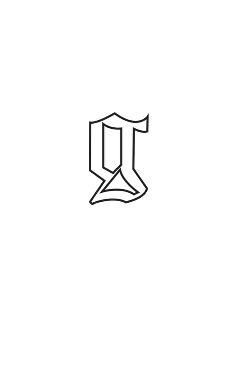 Free Calligraphy Letters Printable: Gothic Lowercase