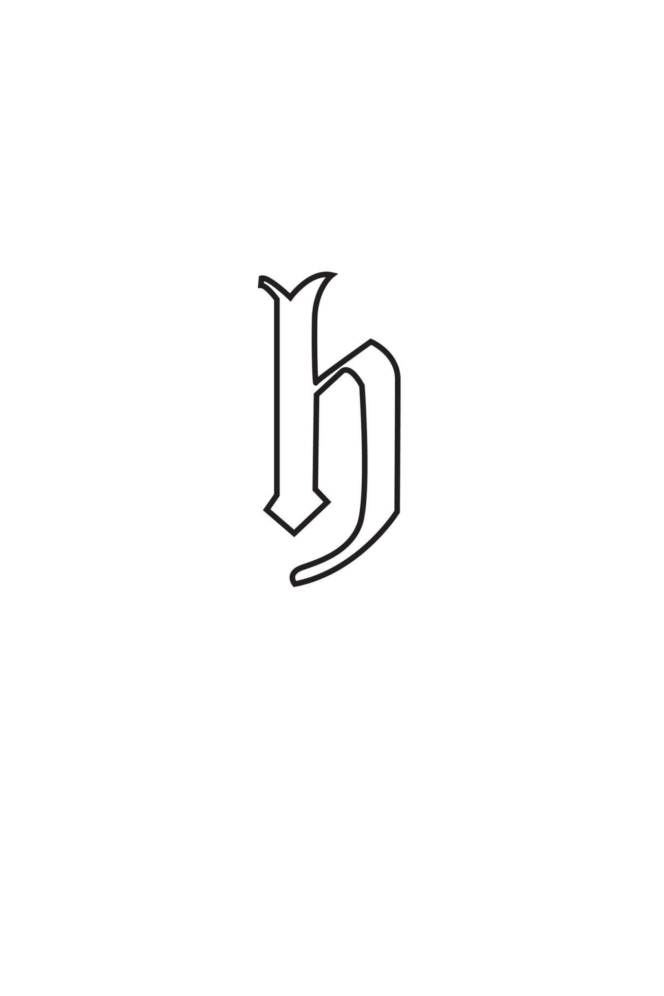Free Calligraphy Letters Printable Gothic Lowercase