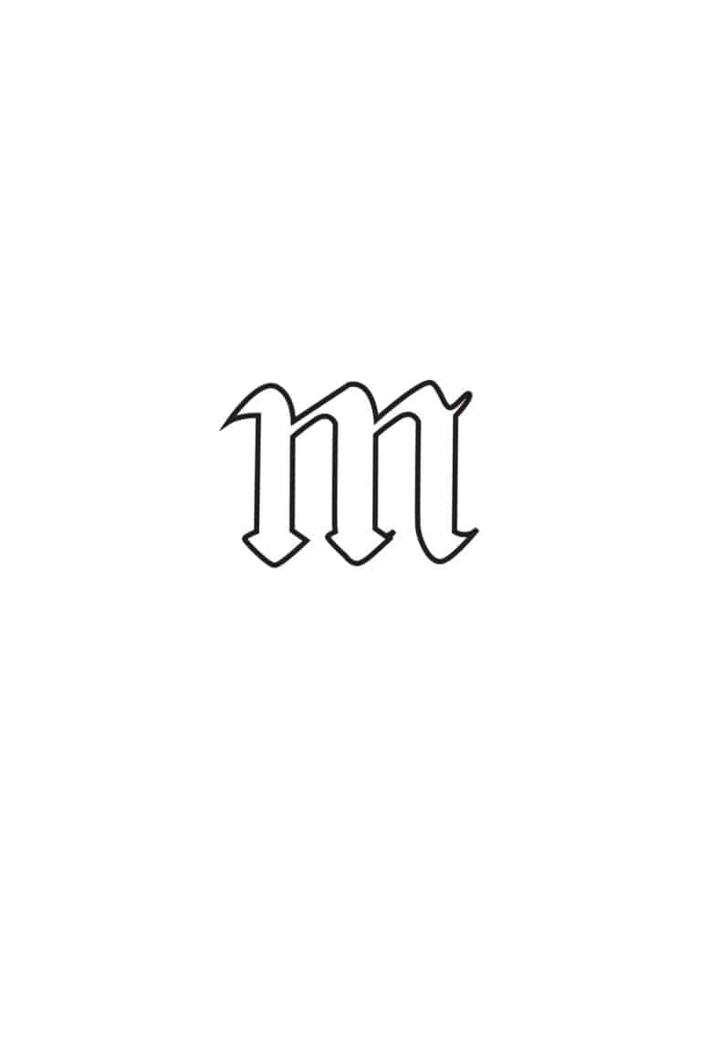 Free Calligraphy Letters Printable: Gothic Lowercase