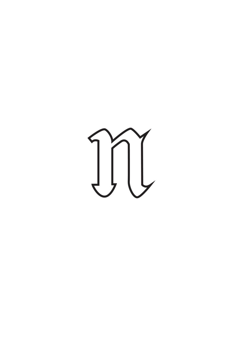 Free Calligraphy Letters Printable Gothic Lowercase