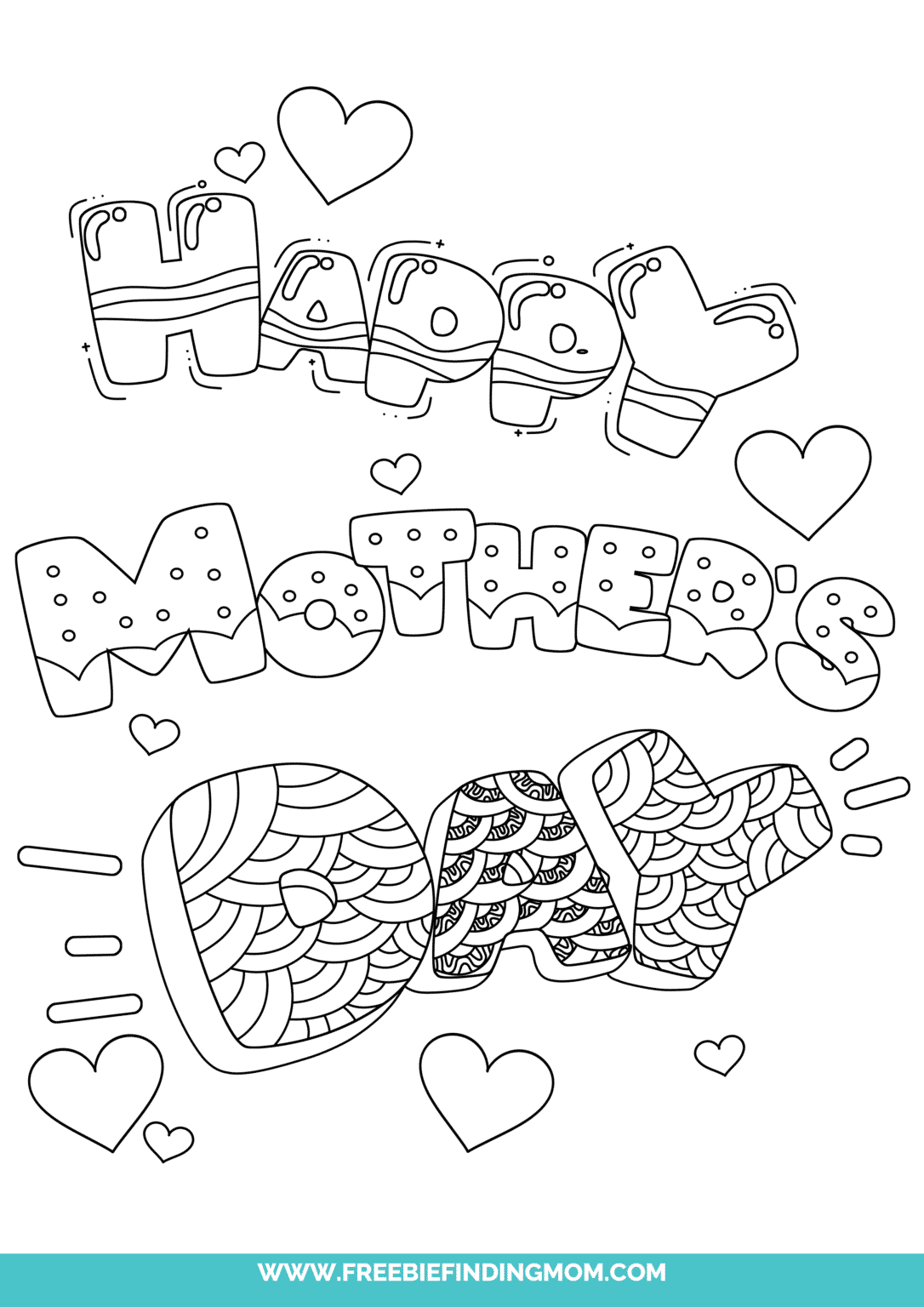 3 Happy Mother's Day Coloring Pages - Freebie Finding Mom