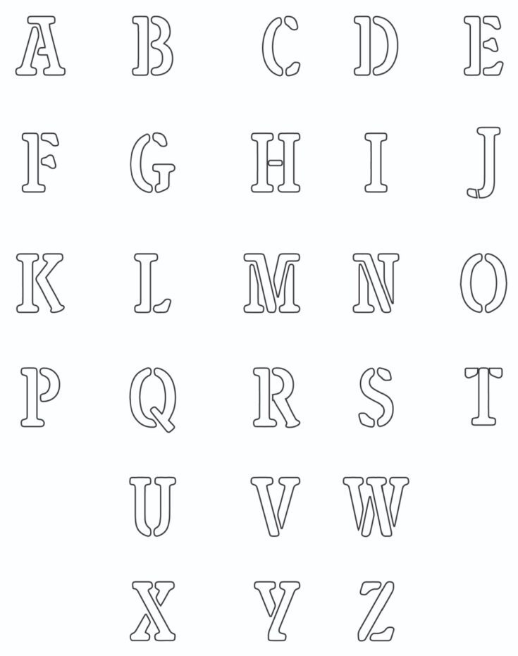 Free Alphabet Stencils Printable