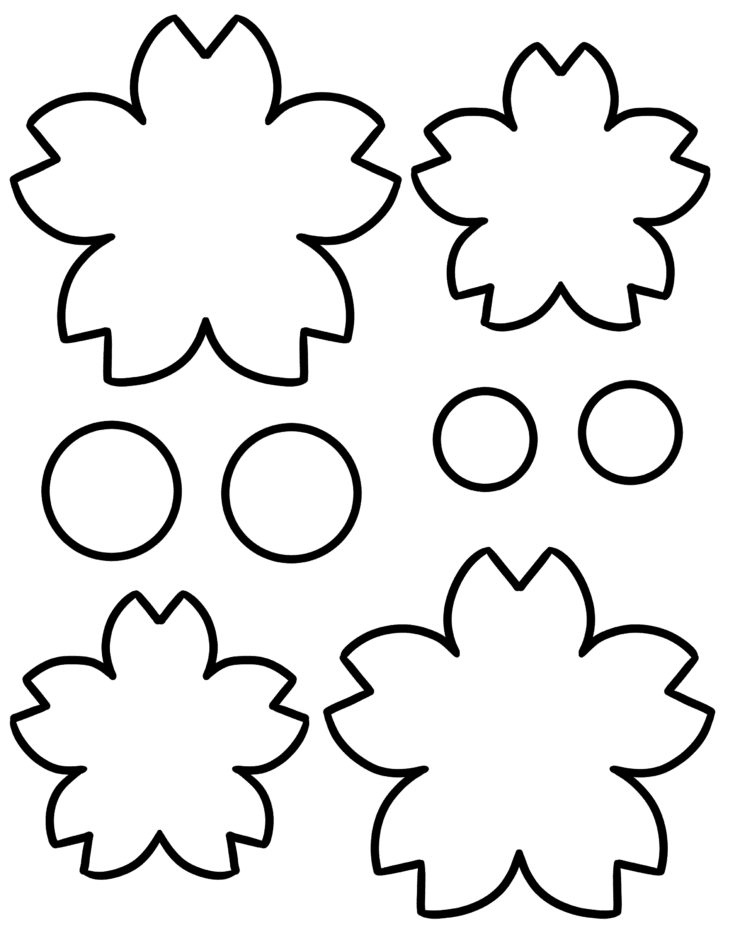 6 Free Printable Flower Templates