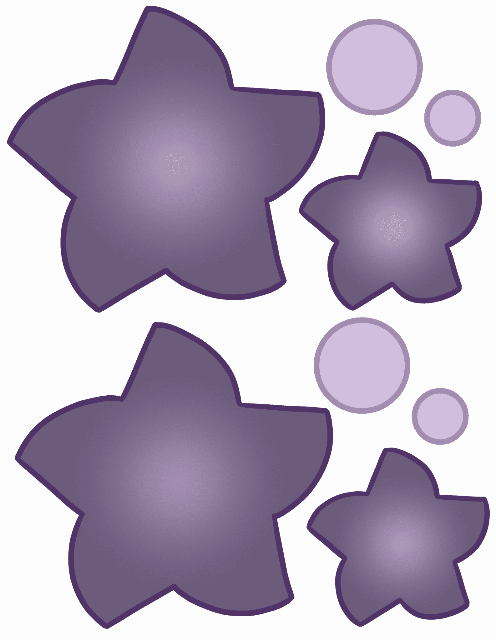 6 Free Printable Flower Templates