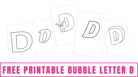 Printable Bubble Letter D - Freebie Finding Mom