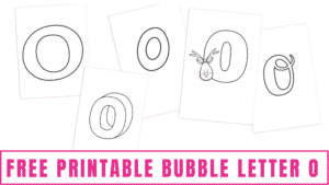 Free Printable Bubble Letter O - Freebie Finding Mom