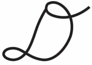 Free Cursive Letters Printable: Capital D