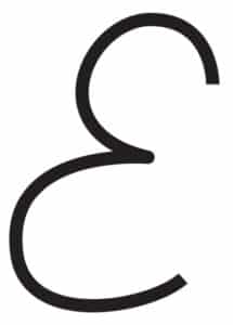 Free Cursive Letters Printable: Capital E