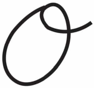 Free Cursive Letters Printable: Capital O