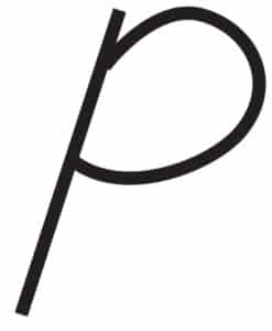 Free Cursive Letters Printable: Capital P
