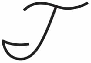 Free Cursive Letters Printable: Capital T