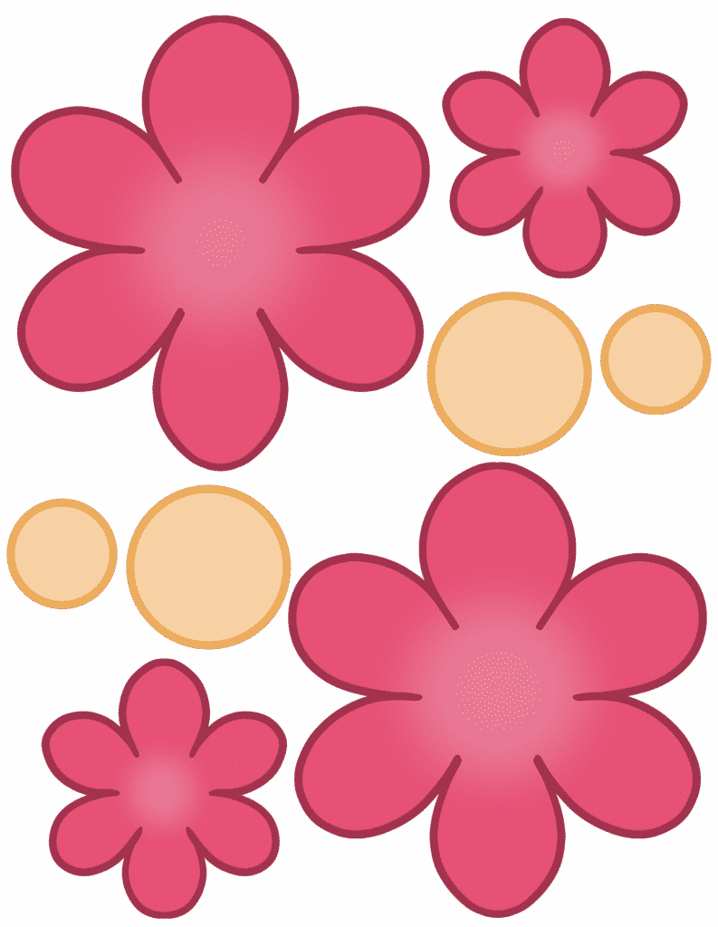 Free Flower Template Printable Pdf Crafts On Sea 6 Free Printable 