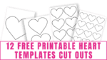 12 Free Printable Heart Templates Cut Outs