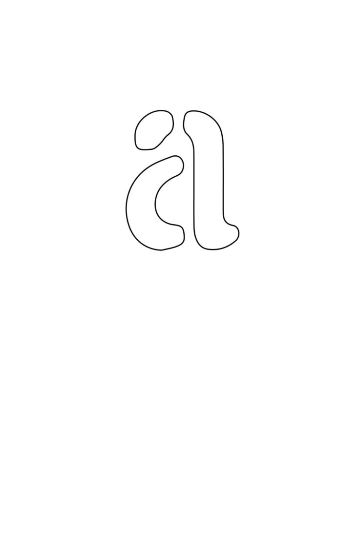 Free Printable Alphabet Stencils Templates: Lowercase
