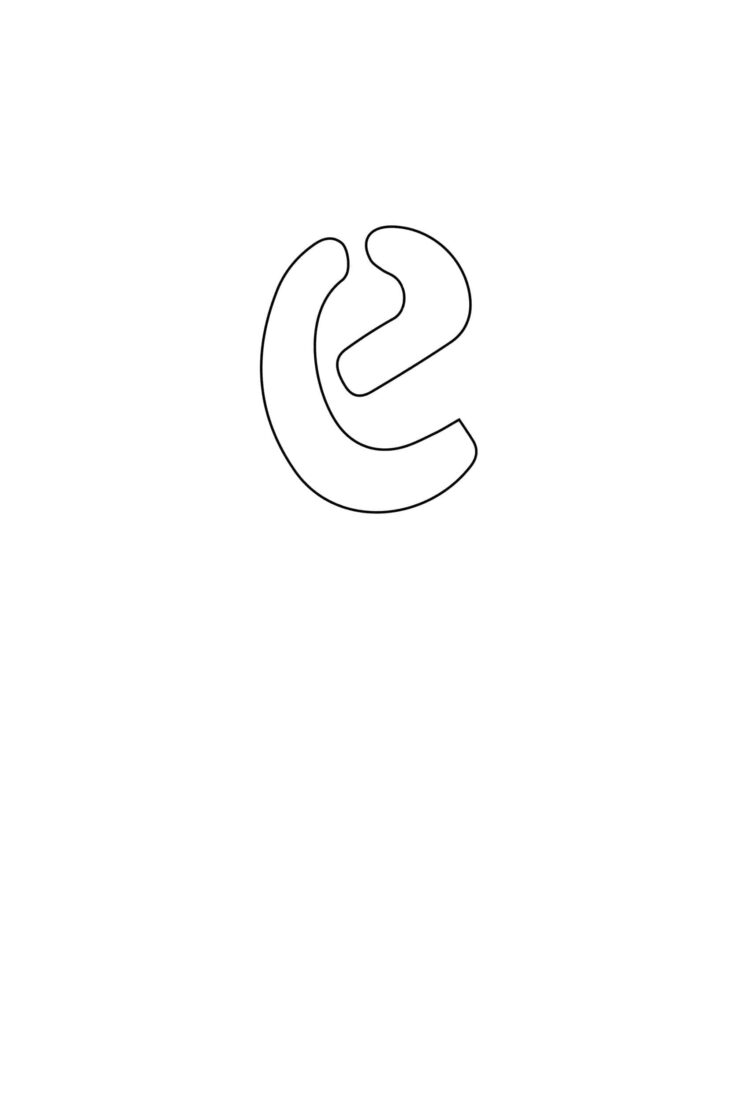 Free Printable Alphabet Stencils Templates: Lowercase