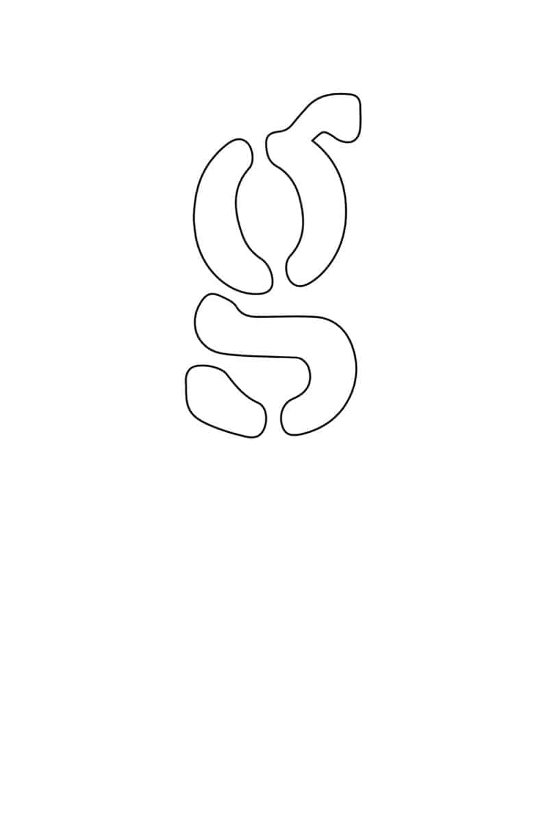 Free Printable Alphabet Stencils Templates: Lowercase