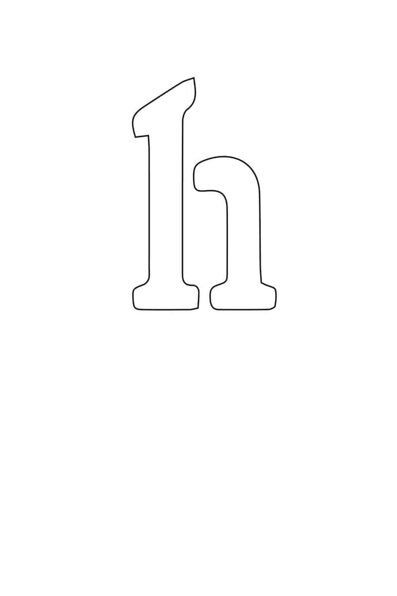 Free Printable Alphabet Stencils Templates: Lowercase