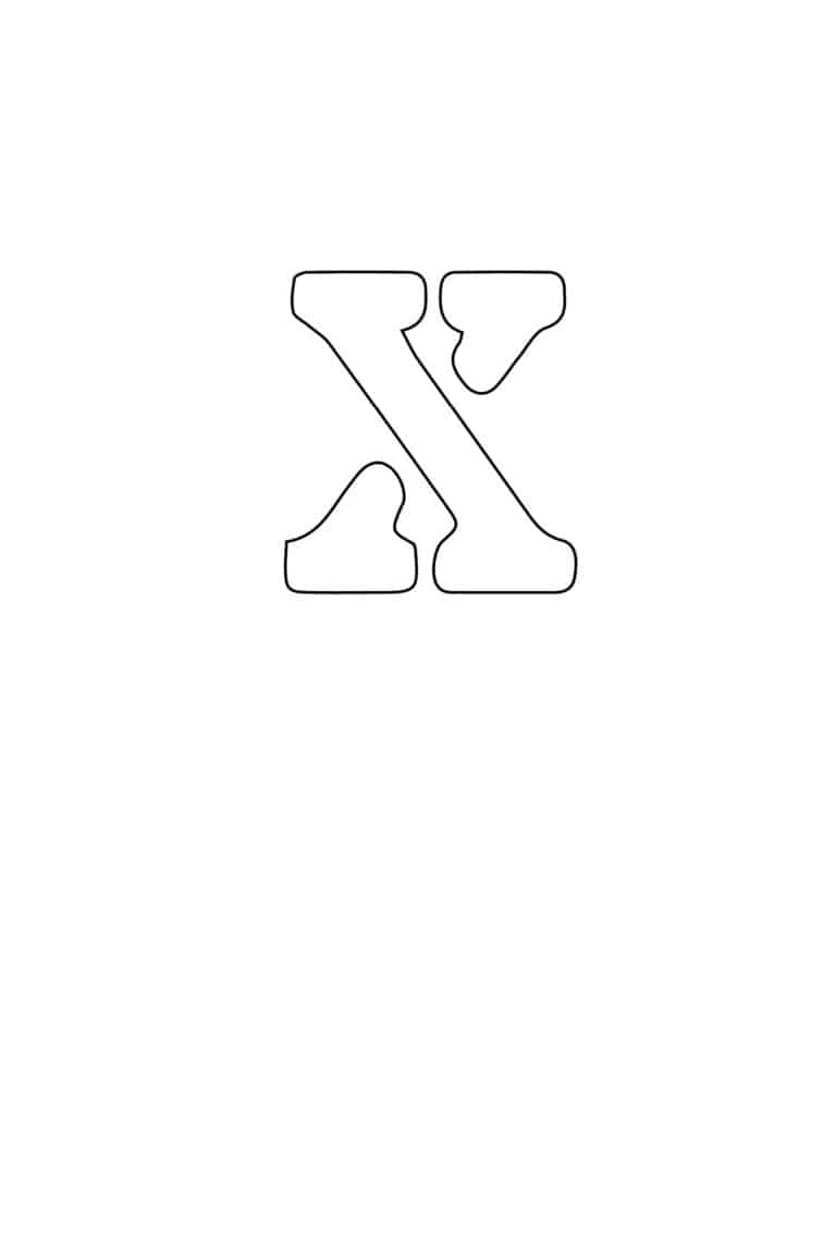 Free Printable Alphabet Stencils Templates- Lowercase - Freebie Finding Mom