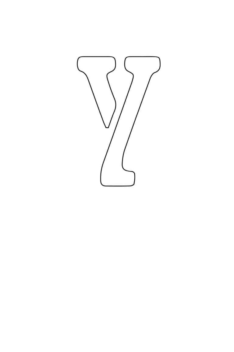 Free Printable Alphabet Stencils Templates- Lowercase - Freebie Finding Mom