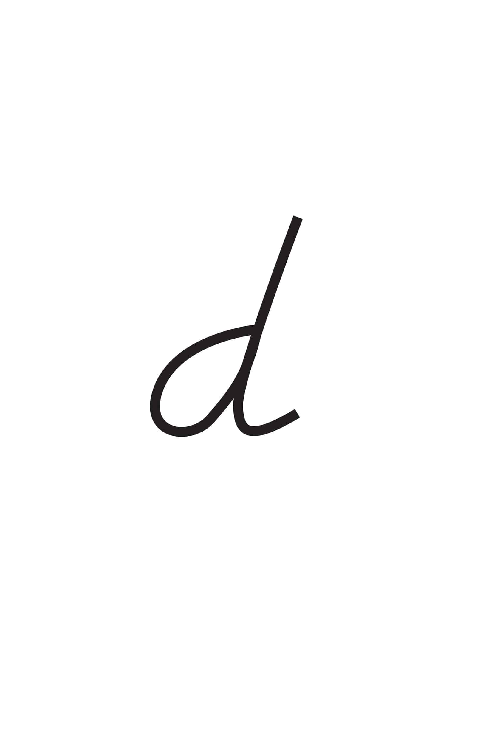 Free Printable Lowercase Cursive Alphabet