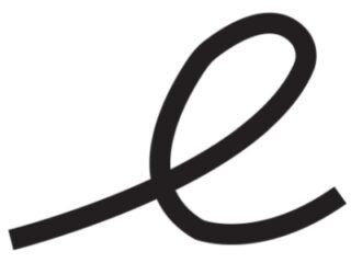 Free Cursive Letters Printable: Lowercase E