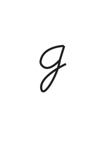 Free Printable Lowercase Cursive Alphabet